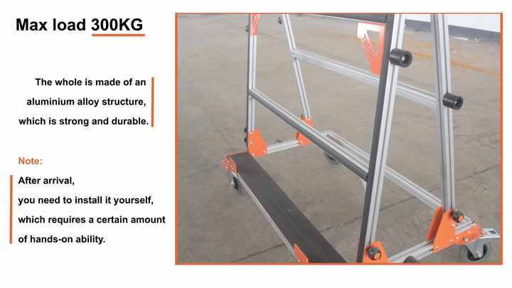 Large Format Tile Slab Transport Cart - Durable & Efficient