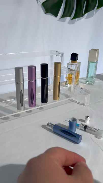 Luxury Glass Perfume Bottle with Steel Roller 10ml and Aluminum Case ...