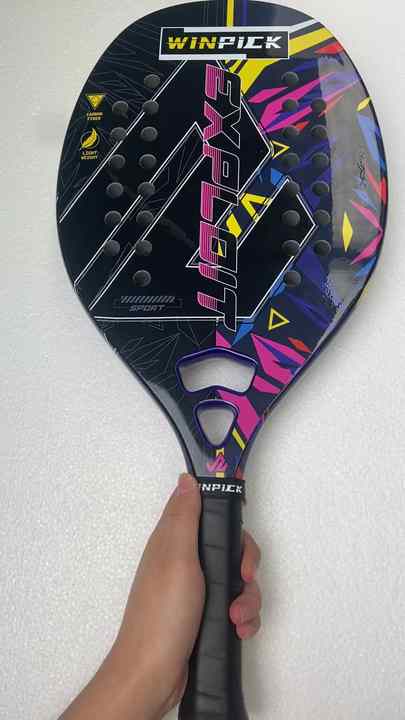 Custom Kevlar Beach Tennis Racket - Carbon Fiber Pro Padel