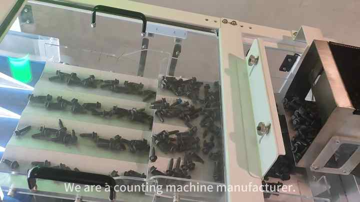 Small Footprint Fully Automatic Screw/Nut/Bolt Vision Counting Machine ...