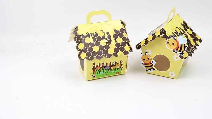 YZ Wholesale Little Bee Shape Trapezoidal Candy Box Packaging Handheld ...
