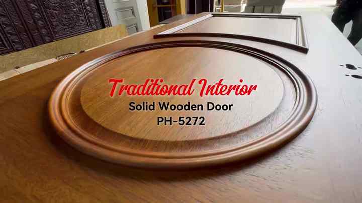American Luxury Traditional Style Walnut Waterproof Prehung Solid ...