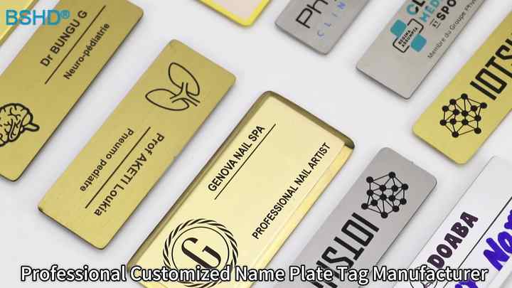 Cheap Direct Selling Custom Metal Blanks Store Staff Name Tags Employee ...