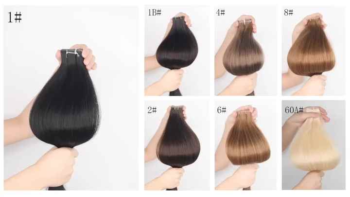 KSWIGS Wholesale Virgin Cuticle Remy Double Drawn Hair Invisible Tape ...