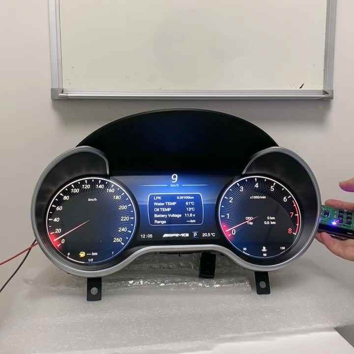 Car Dashboard Digital Speedometer Cluster for Mercedes Benz GLE W166 ...