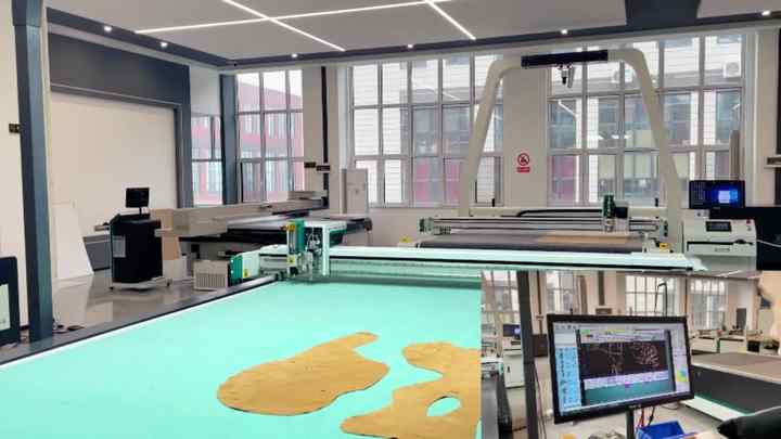 CAD CAM Flatbed Cutter Plotter Garment Template Cnc Couch Sofa Fabric ...