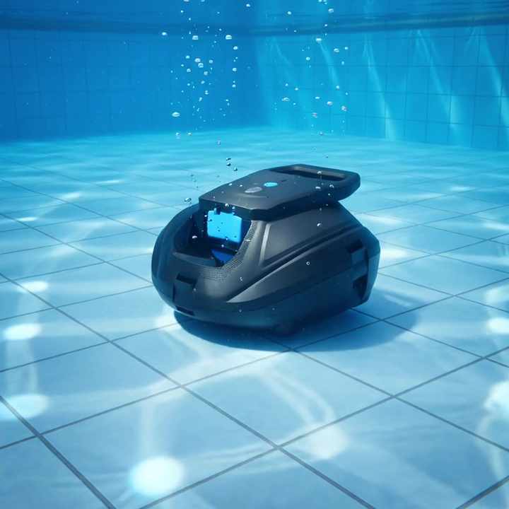 The Cordless Robot Pool Cleaner with Anti-slip Design Is Portable and ...