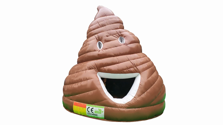2020 New Style Gray Pvc Stink Poop Emoticon Inflatable Bounce House ...