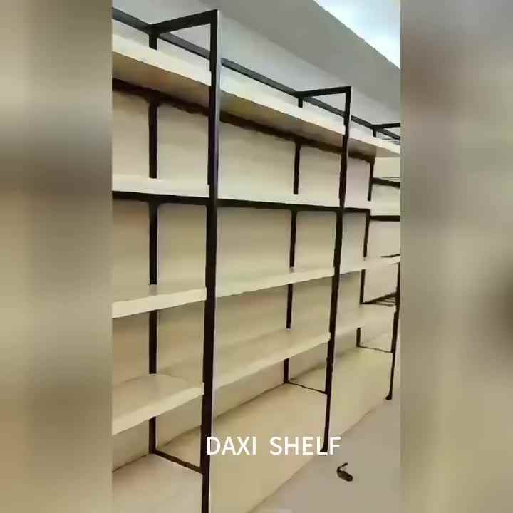 Supermarket Display Rack Double-Sided Shelves Supermarket Wooden Shelf ...