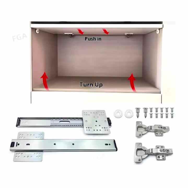 Folding Swing Door Side Mount - Hidden Pocket Door Top Mount