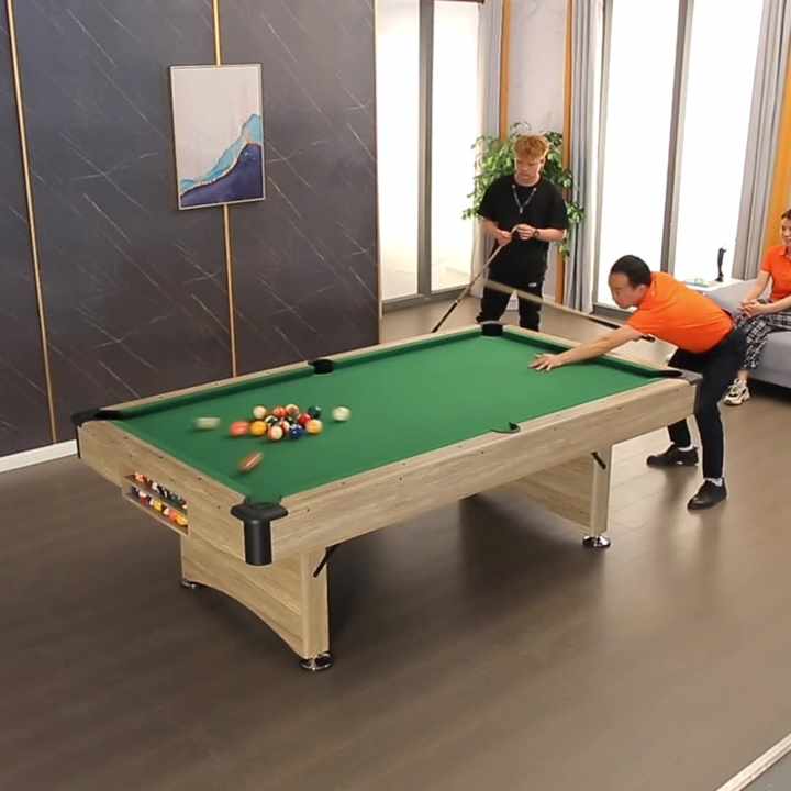 Wooden Color 7ft Folding Pool Table - Multi Function Snooker