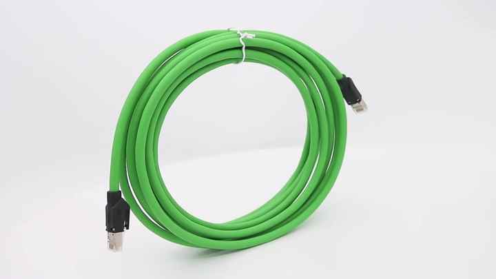 Industrial EtherCAT Profinet EtherNet Male M12 4pin Straight to Male ...