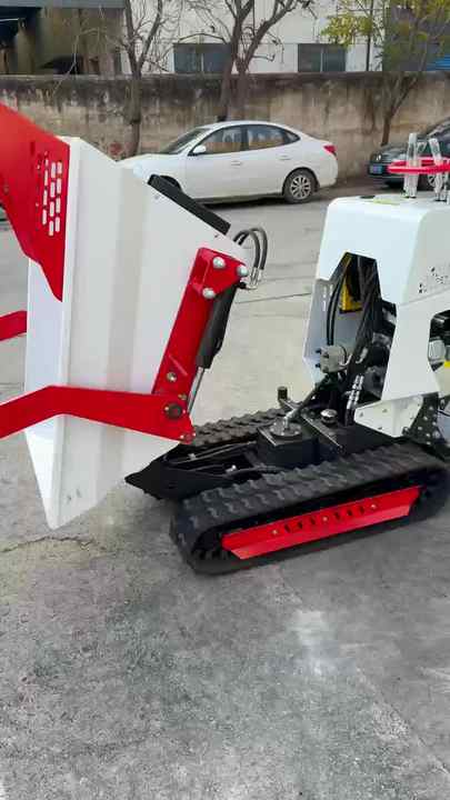 Multi-functional Track Dump Truck Large Bucket Standing Front Dump ...