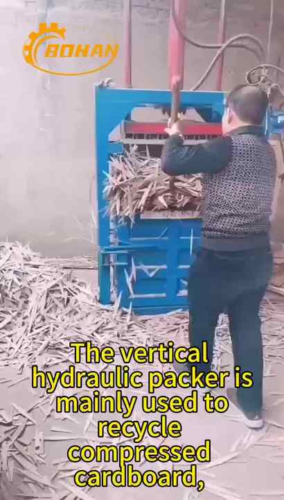Hydraulic Driven Recycling Vertical Baler Equipment/vertical Waste ...