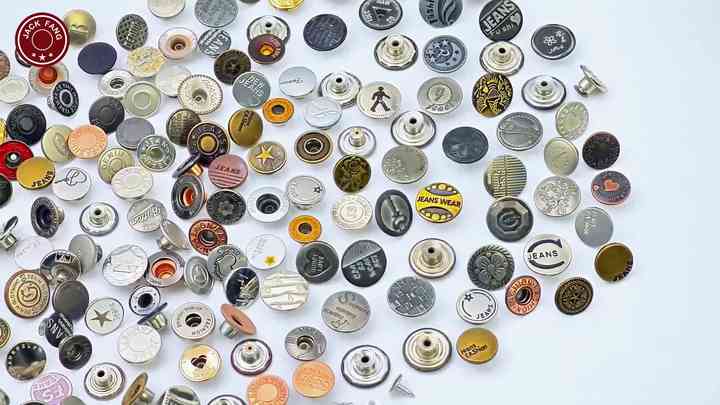 KUNSHUO Button Factory Vintage Logo Stainless steel Iron Brass Metal ...