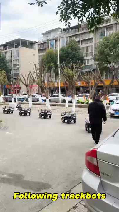 Smart Obstacle Avoidance Trolley - Following Me Remote Control AGV
