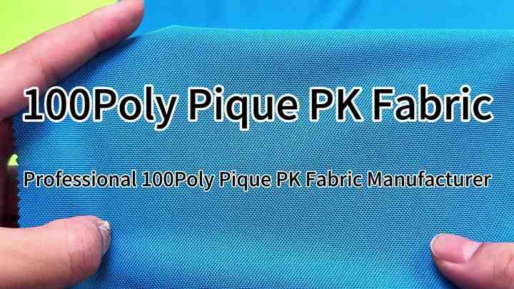 100 Polyester Quick Drying Sport Pique Fabric 150GSM Mesh Polo Shirts ...