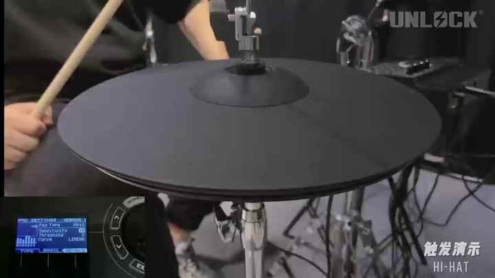 UNLOCK Pro 12-Inch Silicone Electronic Cymbals - Crash/chamber Dual Modes