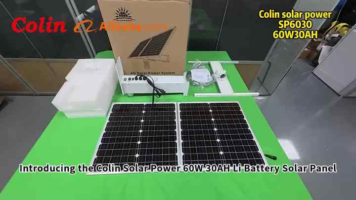 Smart Solar Power Kit for CCTV 60W 80W 100W Solar Panel 10AH 20AH 30AH ...