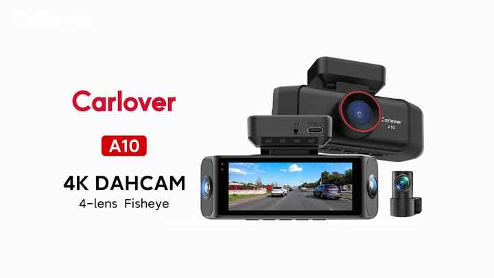 Carlover 4 Channel Dash Cam 5G WIFI 4k 3 Channel Dash Cam 4k Car Dash ...
