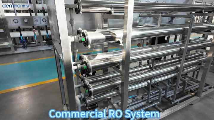 RO Water System RFP Fiberglass Reverse Osmosis System with PLC & Engine ...