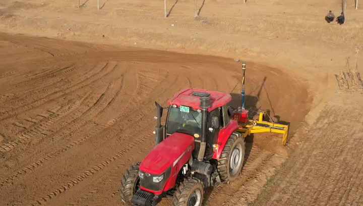 Heavy Duty Satellite Guided Land Leveling Machine High Precision Laser ...