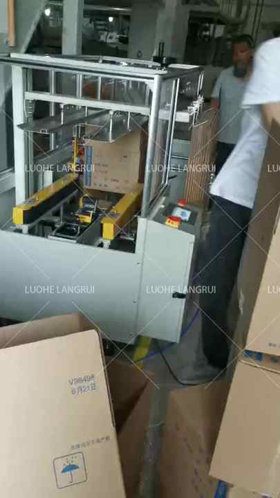 Cardboard Box case Carton Erector Erecting Open Forming Packing Machine ...