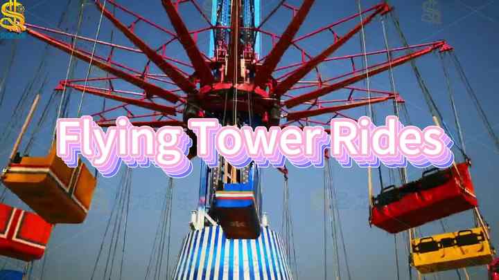 Theme Park Manufacturer High-Sky Rotating Tower Flying Drop Tower Rides ...
