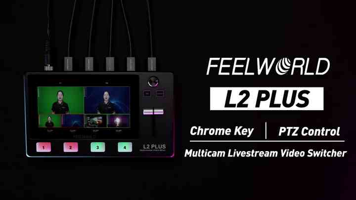 FEELWORLD L4 Multi-Camera Video Mixer Switcher - 10.1" Touch Screen