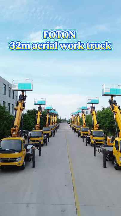 FOTON Navigator M 32m Telescopic Boom Mobile Aerial Manned Operation ...