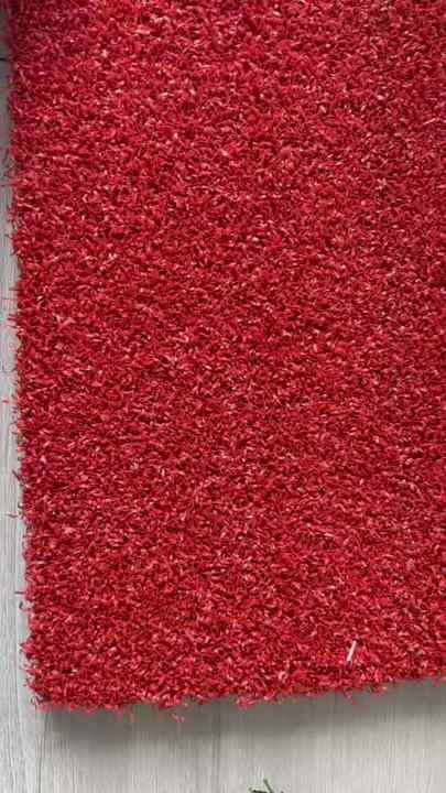 Maintenance Free Red Artificial Grass for Sports Surfaces Such As Play ...