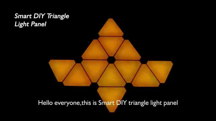 Banqcn Smart App Control Led Triangle Light Panels Wall Mounted ...