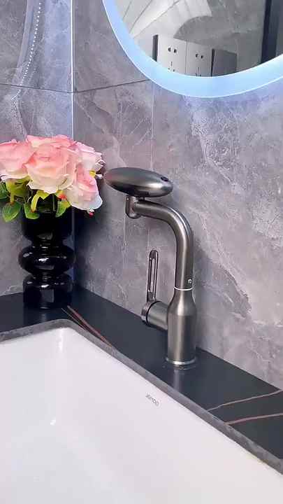 Stainless Steel Spacecraft Design Washbasin Faucet Hot Cold Four Gears ...