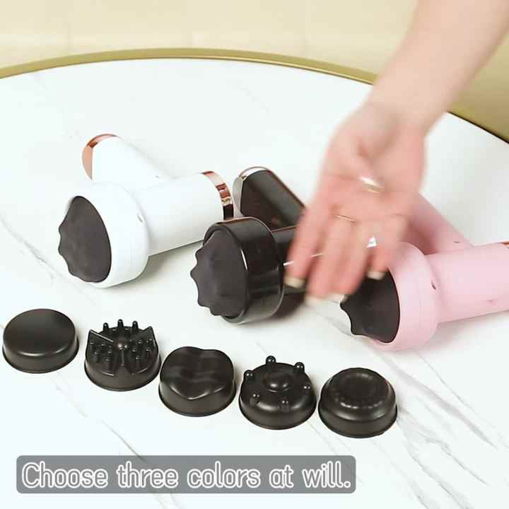 2025 Handheld Massage Hammer Anti Cellulite Body Massager with 6 ...