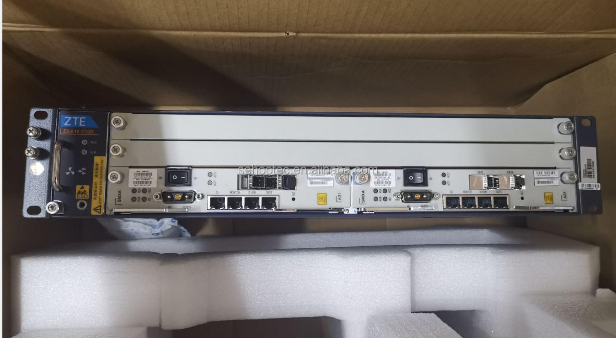 C320 original ZTE 19 inch zxa10 C320 OLT chassis AC and DC dual power input EPON GEPON GPON OLT ...