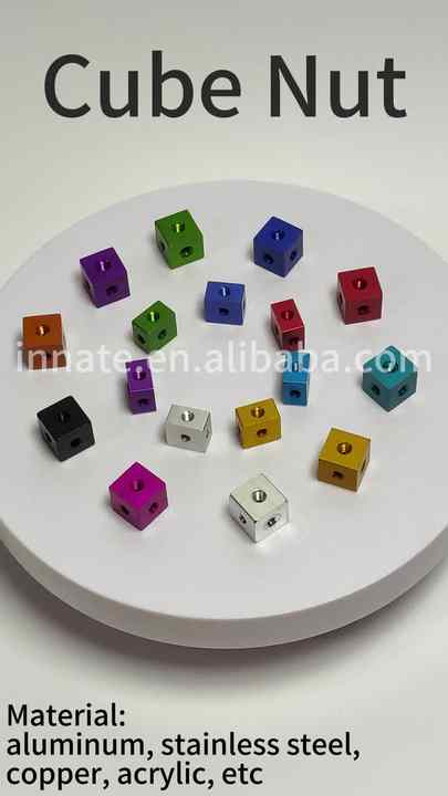 M3 M4 M5 M6 Aluminum Six Sided Fixed Block Connection Nuts