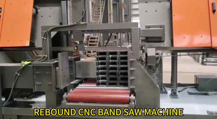 Semi automatic band saw machine band sawing machine Gb4230 metal band ...