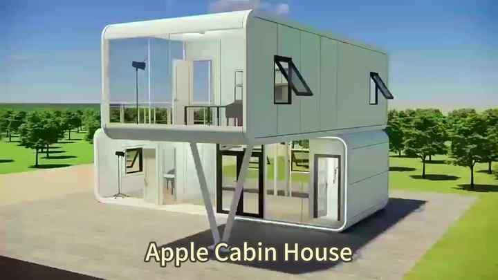 Prefab Apple Cabin House CE Tiny Fireproof Thermal Insulation Suitable ...