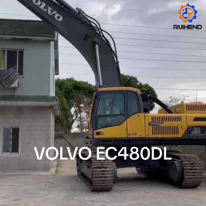 1.8m³ 48 Tons Used Volvo EC480DL Excavator Original Sweden SecondHand ...