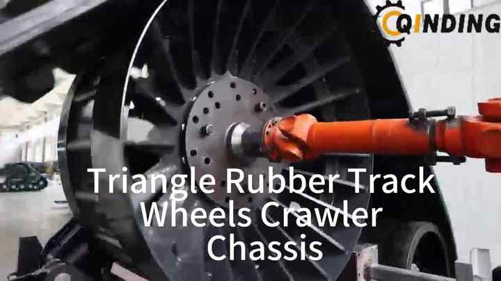 New Triangular Frame Crawler Chassis Rubber and Steel Track ...