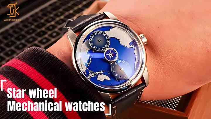 Sport Mechanical Spinning Dial and Hands Watches for Men