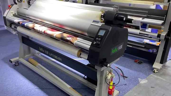 Automatic Roll to Roll Laminating Machine LF1700-D4 Warm and Cold ...