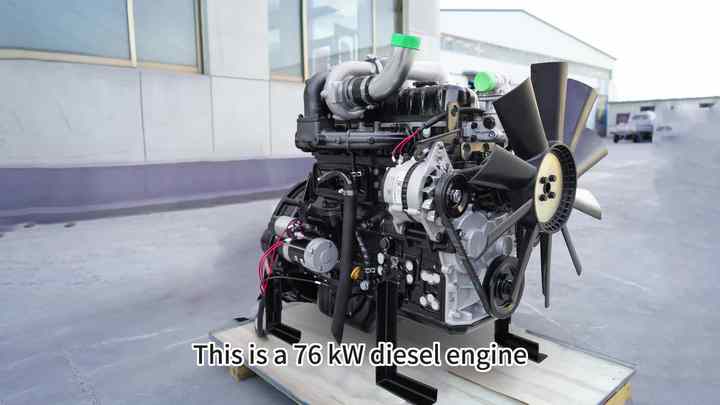 Durable 76kW Electric Start Water-Cooled 4-stroke Diesel Multi-cylinder ...