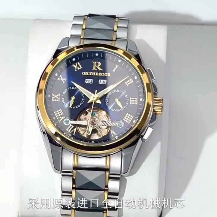 Luxury Brand Skeleton Watches Men Automatic Mechanical Watch Waterproof ...