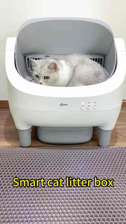 DRH Fully Automatic Electric Basin Smart Cat Litter Box Cat Toilet Self ...