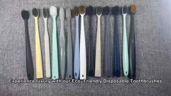 Eco-Friendly Disposable Dental Kit Bamboo Toothbrushes and Toothpaste ...