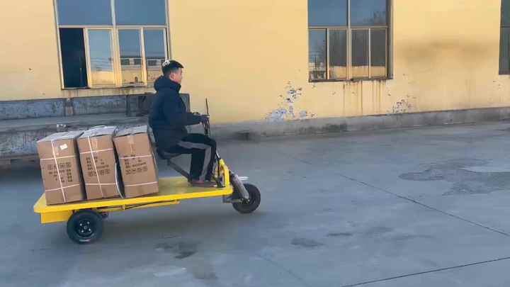 Electric Flatbed Truck - Efficient Cargo Mover for Construction