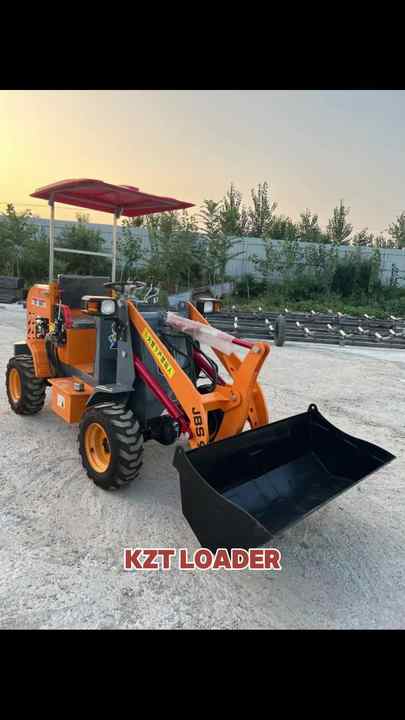 Mini Wheel Backhoe Front End Loader Electric Machine Top Use Loader ...