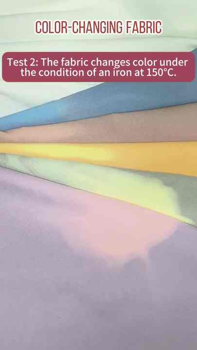 Temperature Sensitive Heat Color Changing Fabric for Beach Shorts