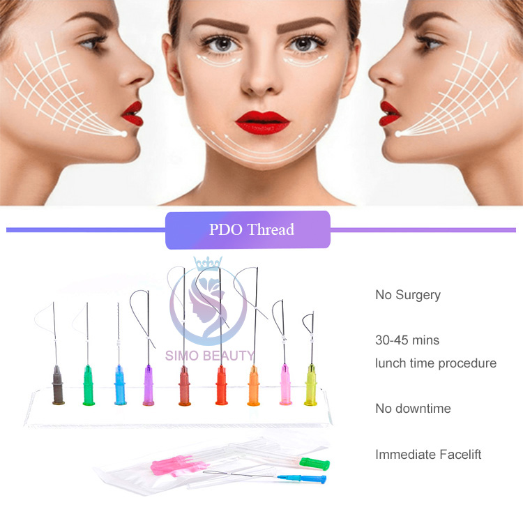 Korean blunt tip needle micro cannula face lifting Pdo thread eye lift ...